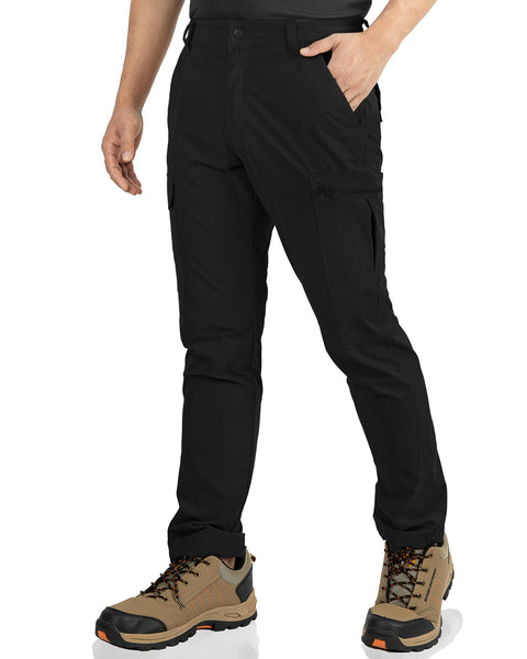 Men's Water Resistant Hiking Cargo Pants with 6 Pockets – 33,000ft